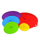 Heat Resistant Colorful 5 Piece Set Instant Silicone Pot Lid Covers