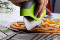 Stainless Steel Pizza Cutter Wheel Slicer with Protective Sliding Blade Guard