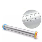 Adjustable Stainless Steel Rolling Pin Wood