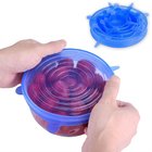 6 Pack Silicone Stretch Lids, 100% Food Grade Reusable Silicone Food Covers Stretch Lids For Cups Bowls Containers Food
